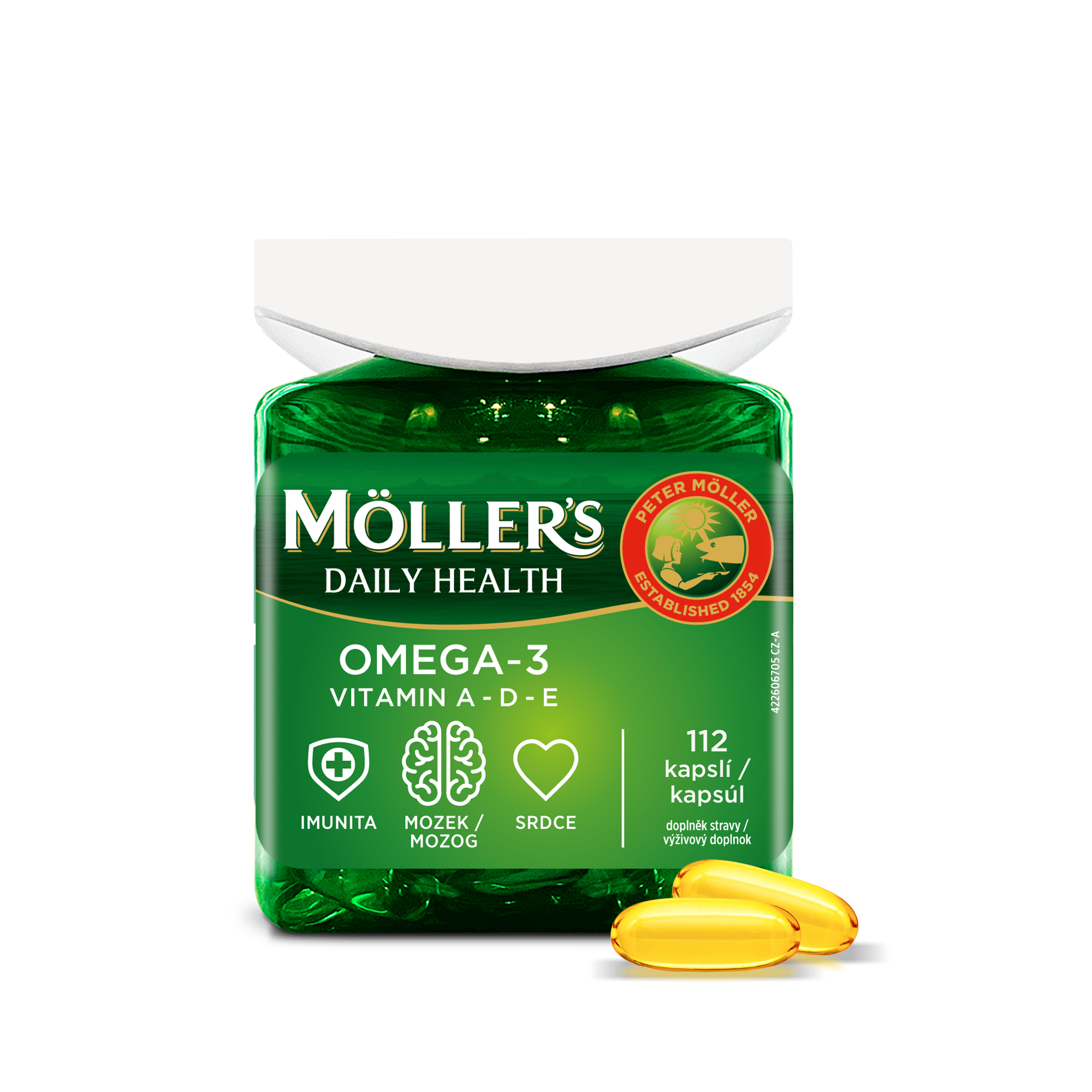 Möller´s Omega-3 Rybí olej Natural - Mollers-cz